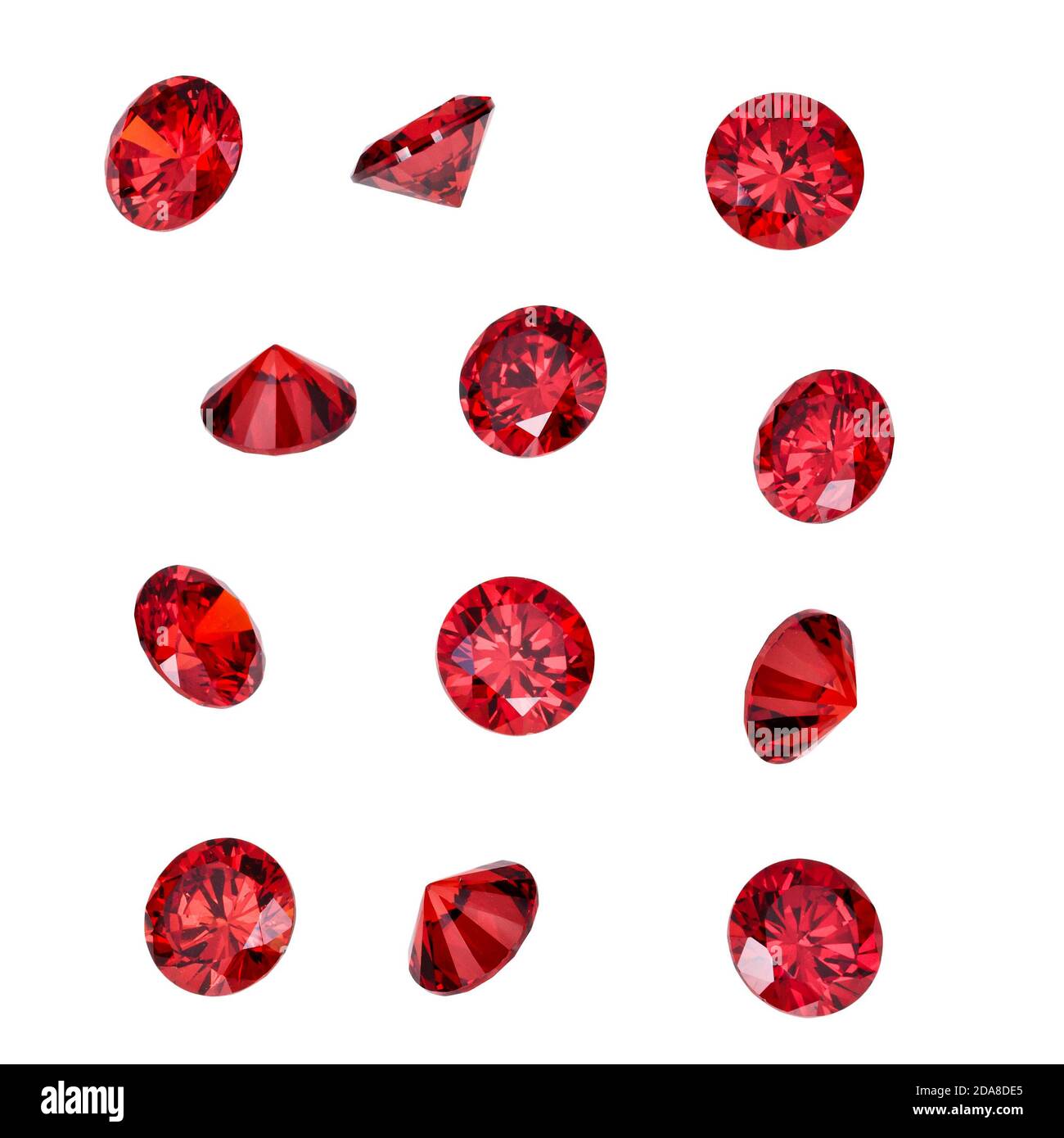 Round red gemstones hi-res stock photography and images - Alamy