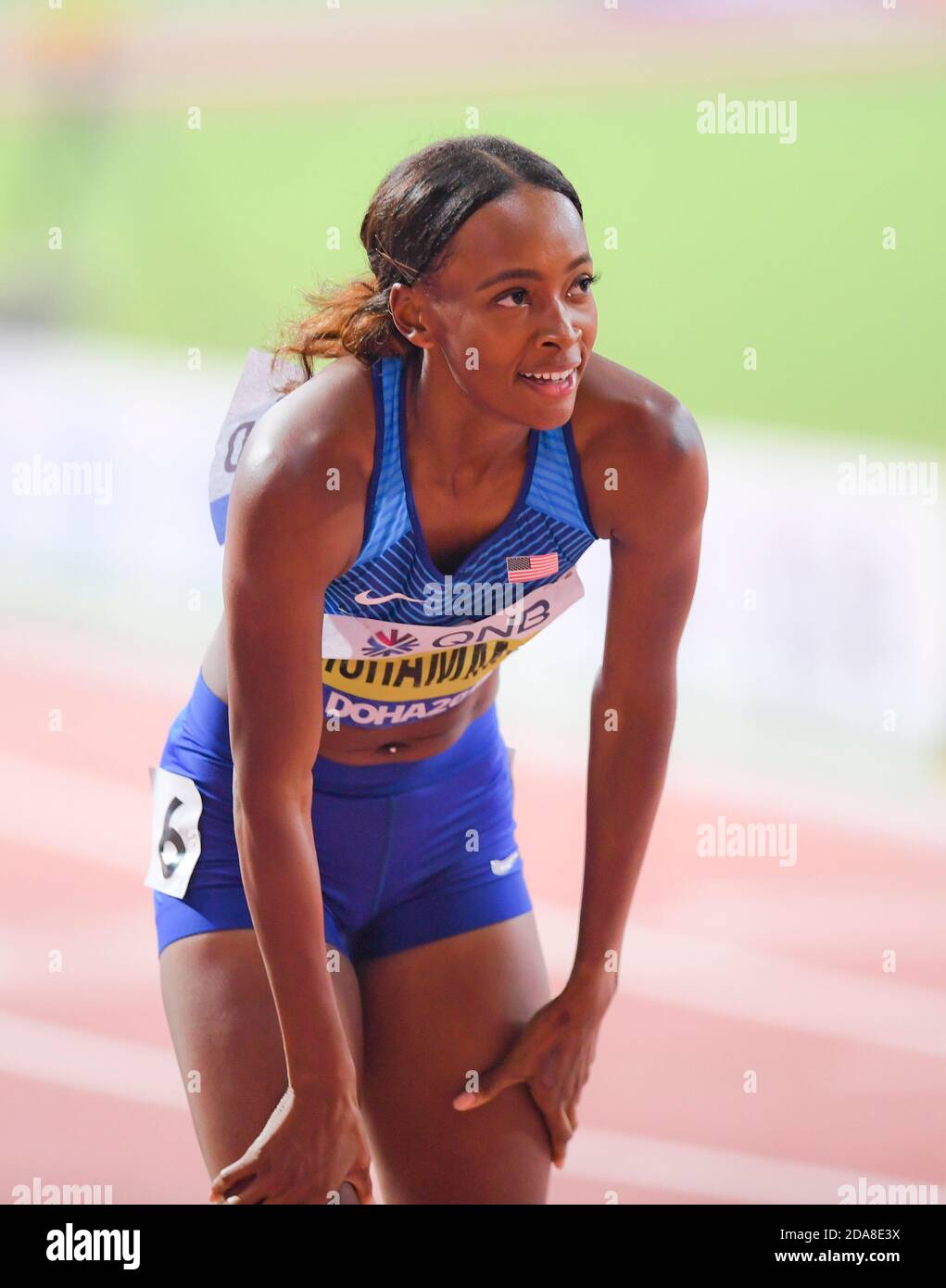 Athletics 400 metres women finish hi-res stock photography and images ...