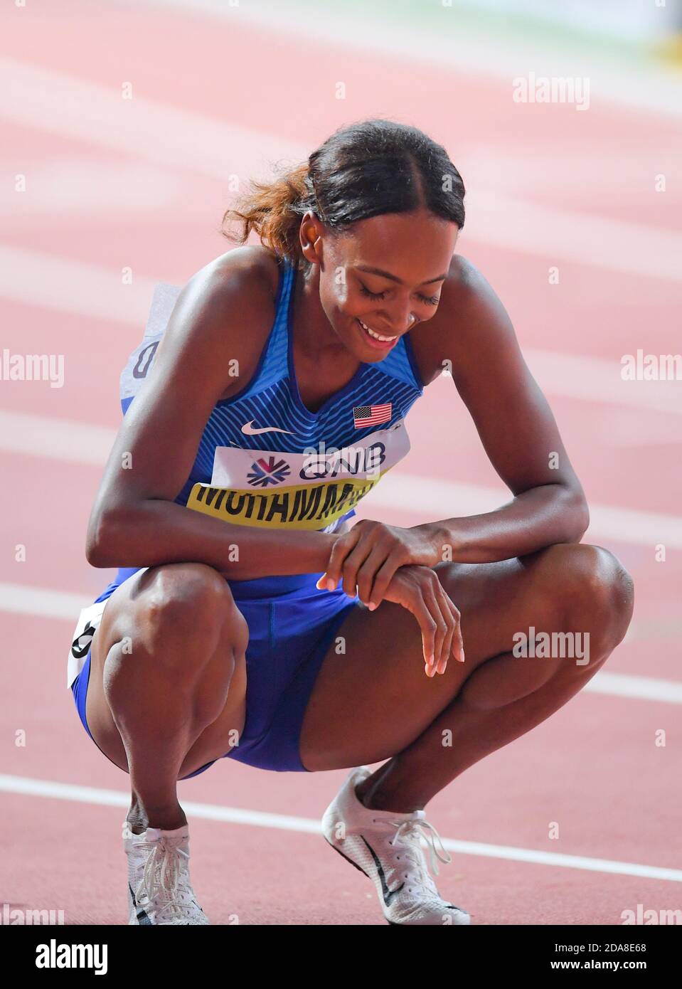 Athletics 400 metres women finish hi-res stock photography and images ...