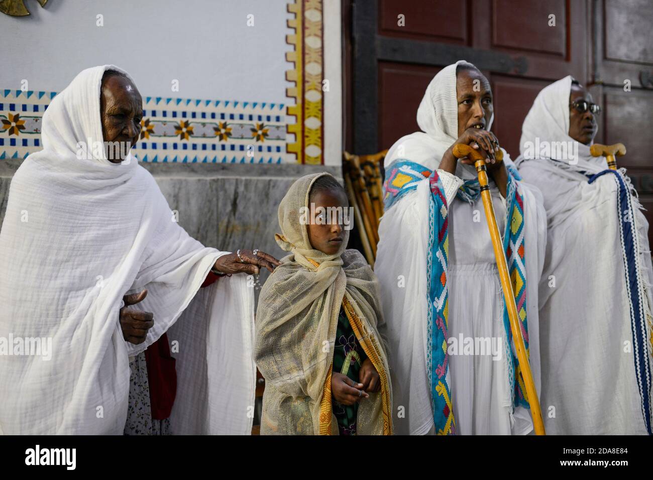 ETHIOPIA, Tigray, town Adigrat, holy mass in church / AETHIOPIEN ...