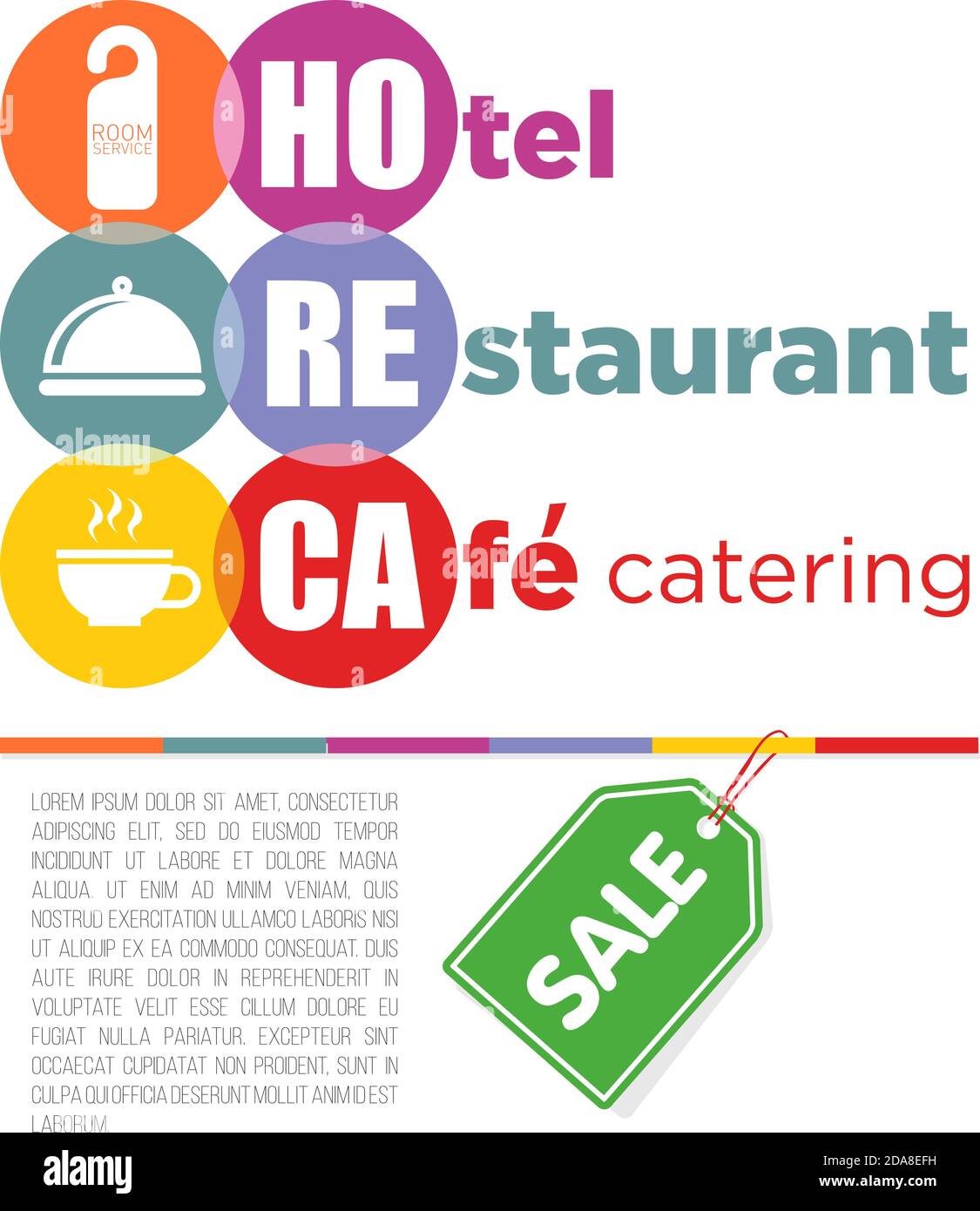 HoReCa Services - Hotel business infographics. Set of icons ...
