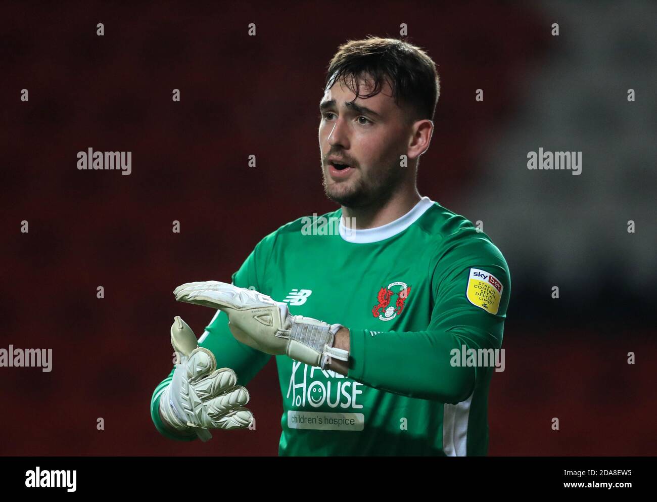 Leyton Orient goalkeeper Sam Sergeant during the Papa John's Trophy ...