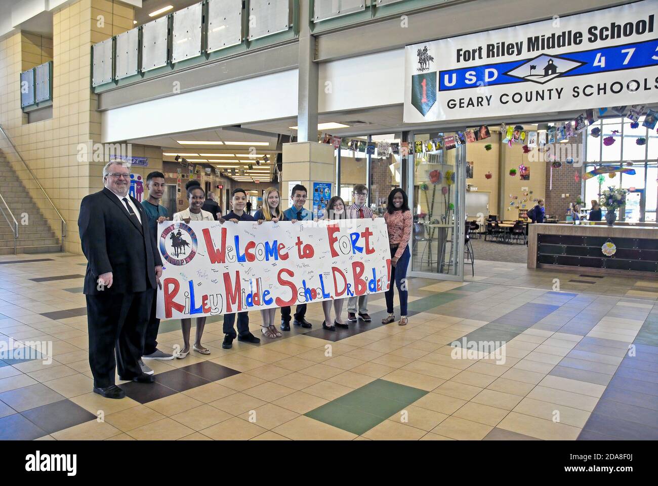 Fort Riley, Kansas, USA, April, 6th 2016 Dr. Jill Biden wife of Vice ...