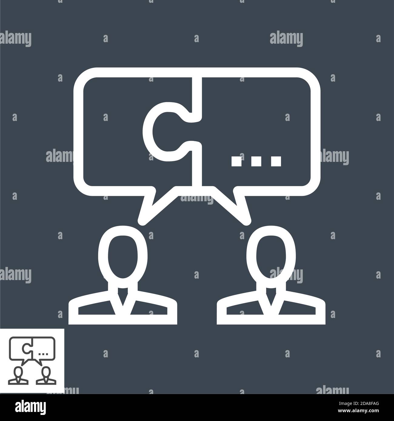 Solution Thin Line Vector Icon Stock Vector Image & Art - Alamy