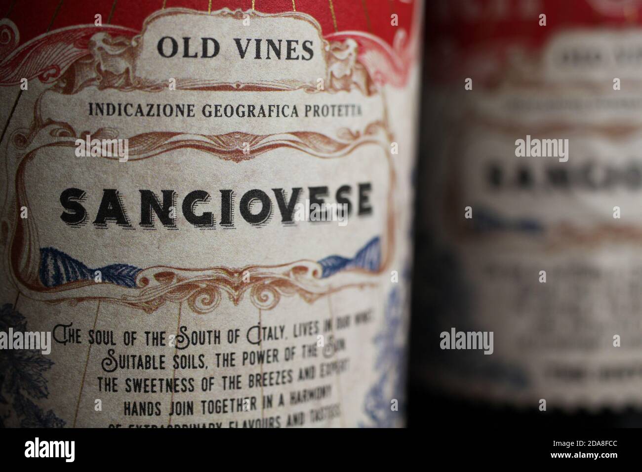 Italian Wine Bottle Label