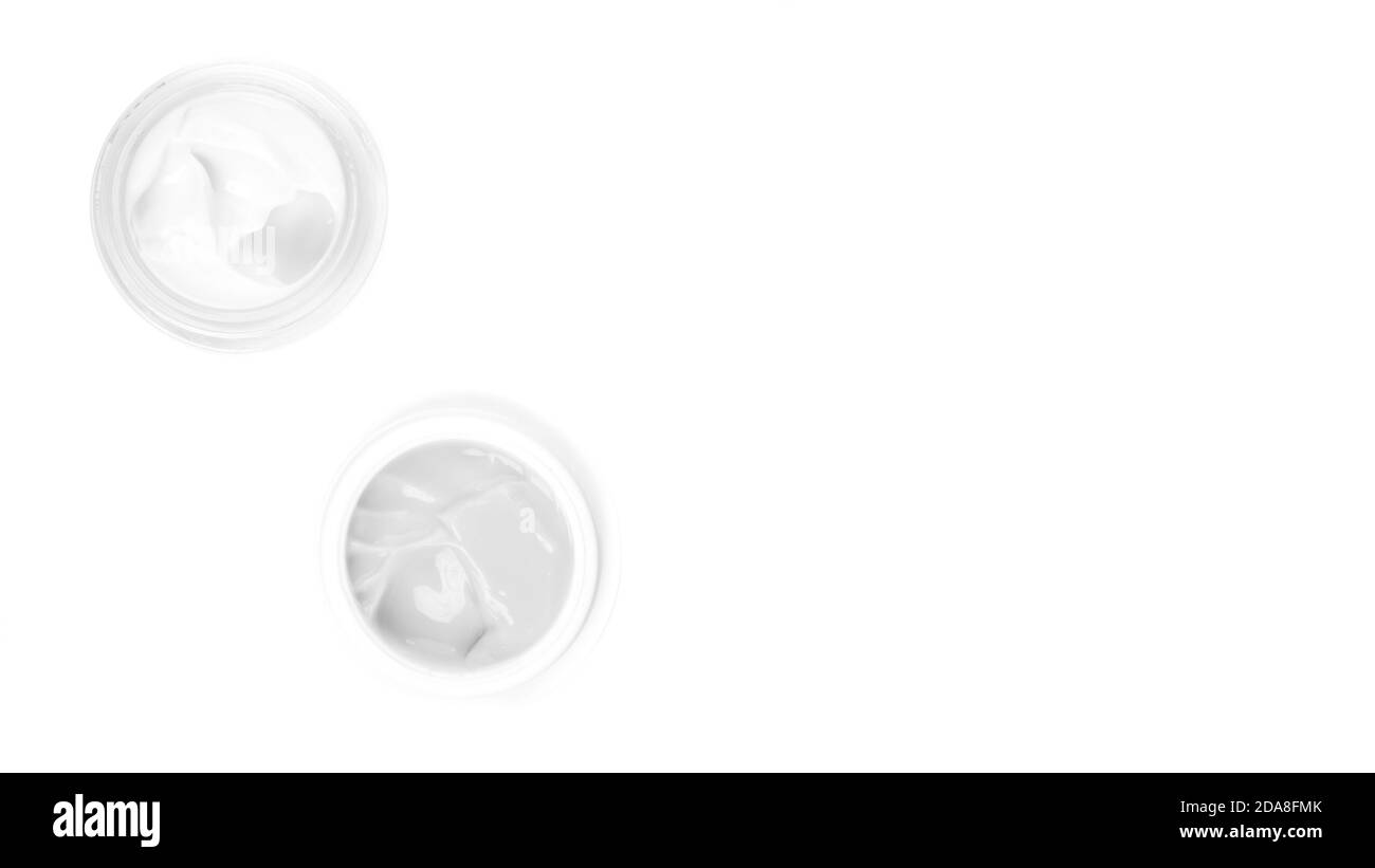 Cosmetic anti aging and moisturizer white beauty cream in white ...