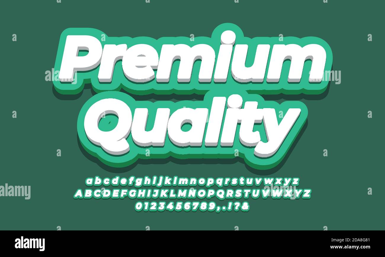 Premium Quality text 3d green marketing Stock Vector Image & Art - Alamy