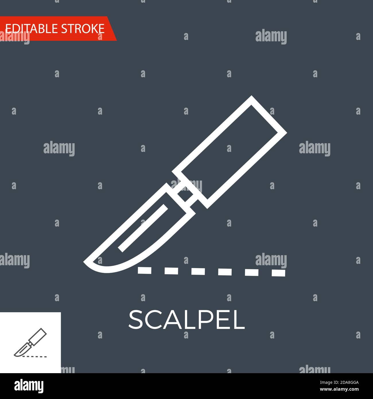 Scalpel Vector Icon Stock Vector Image & Art - Alamy