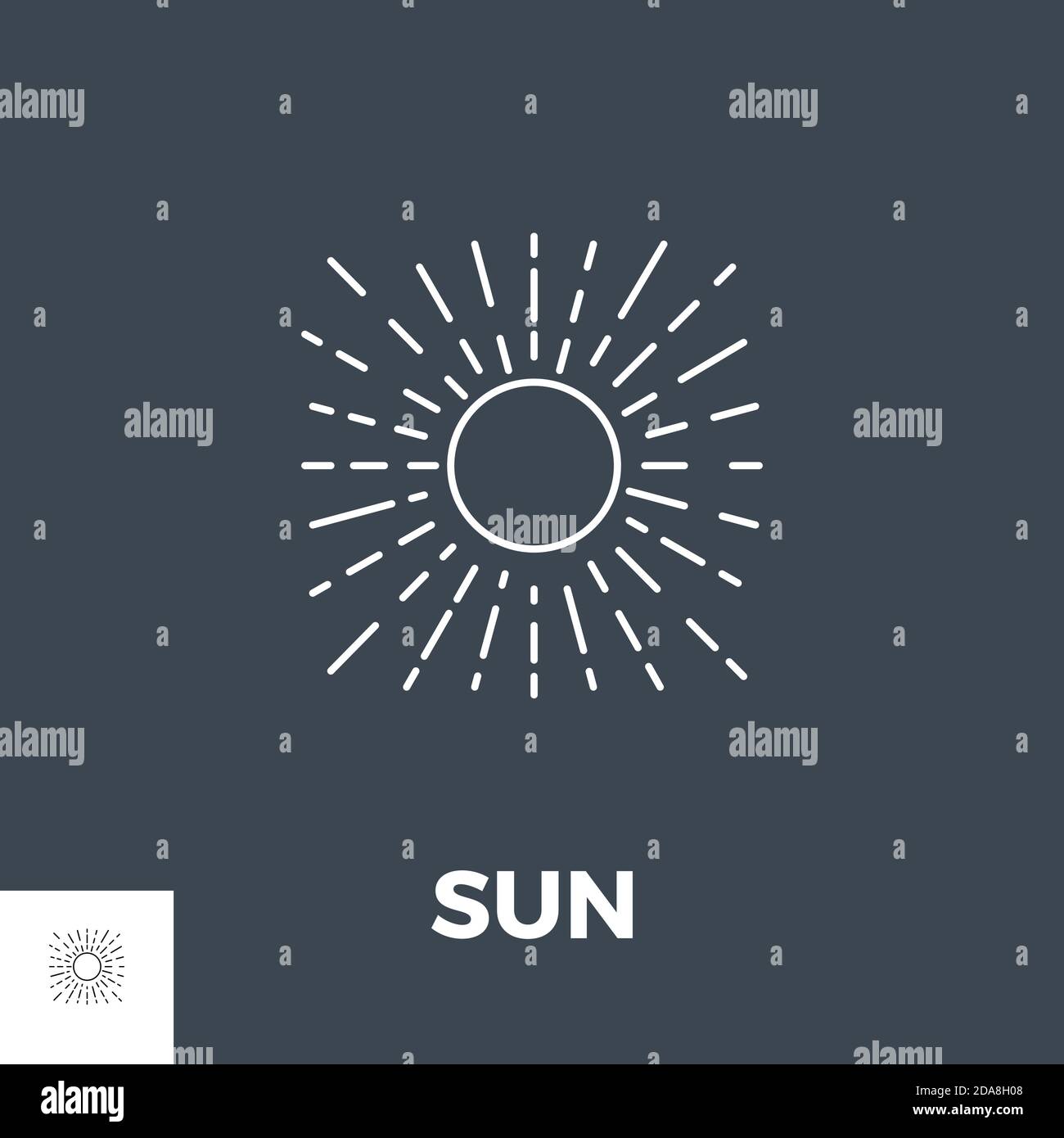 Sun Related Vector Line Icon Stock Vector Image & Art - Alamy