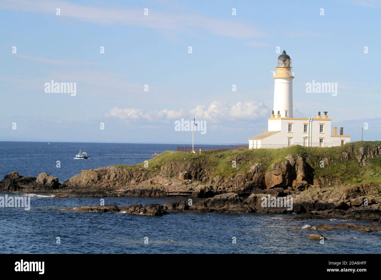 Scotland, Ayrshire Turnberry Lighthouse. 12 Apr 2021.The iconic ...