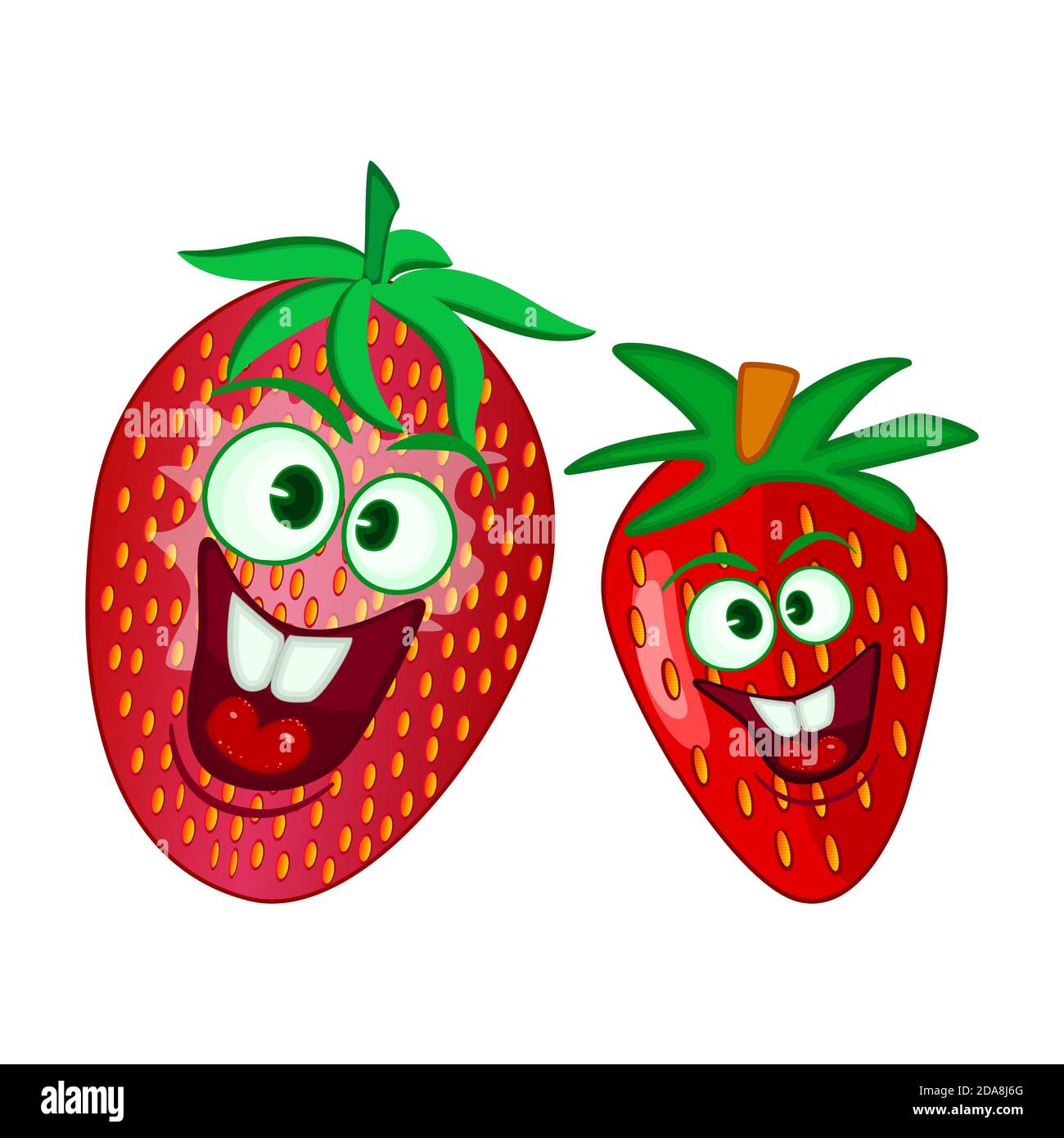 Cartoon Fruits With Faces