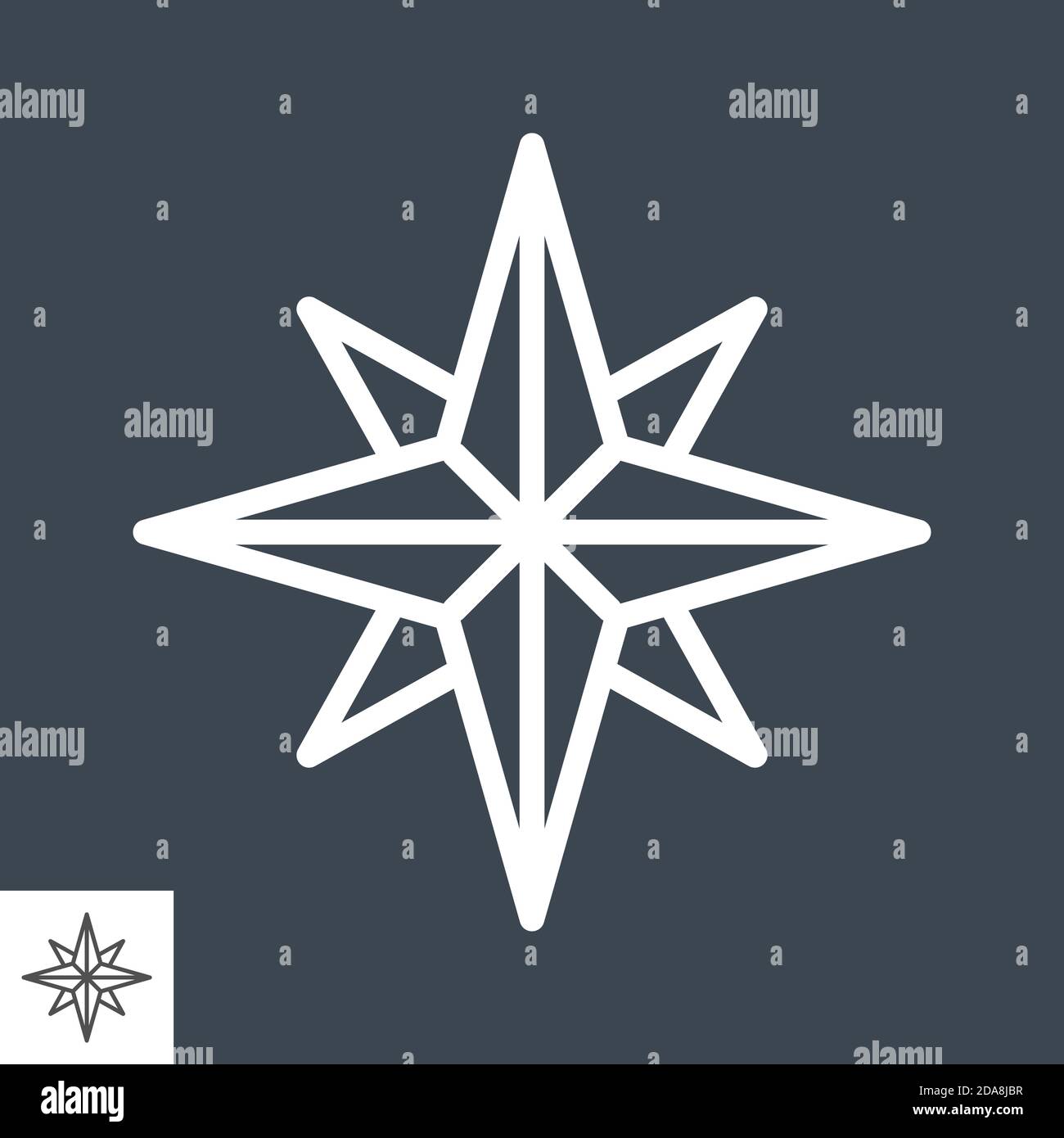 Wind rose vector flat icon Stock Vector Image & Art - Alamy
