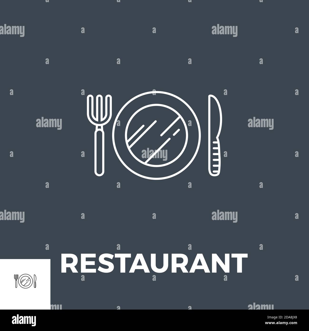 Restaurant Icon Vector Stock Vector Image & Art - Alamy