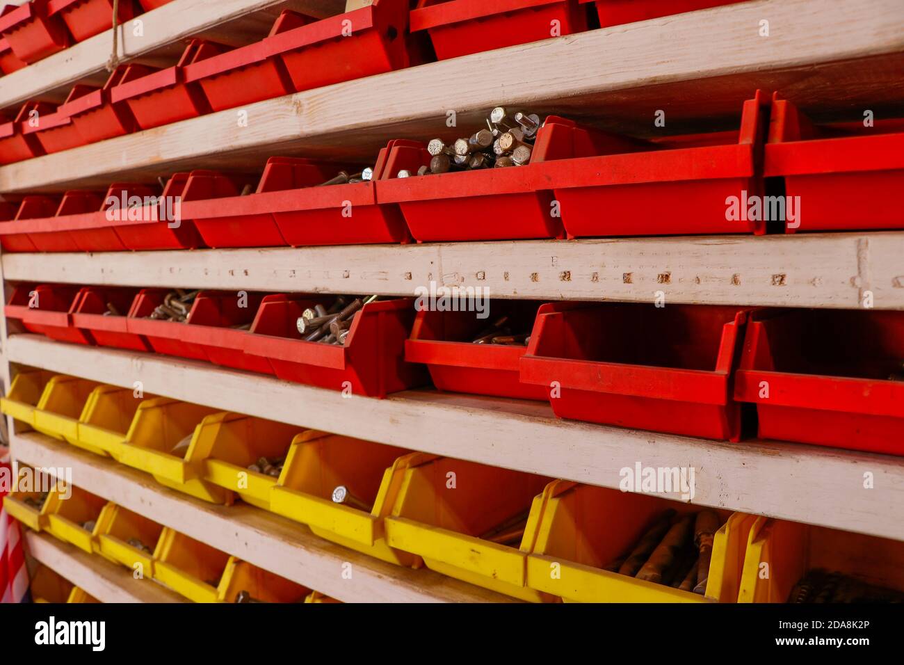 Red and yellow bolts hi-res stock photography and images - Alamy