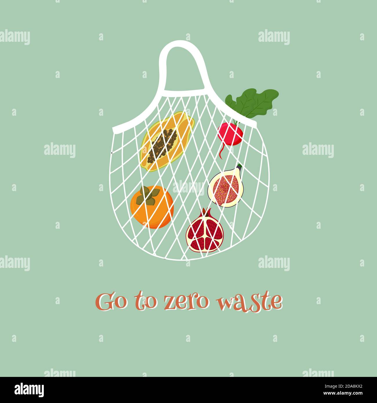 Cloth bag food Stock Vector Images - Alamy