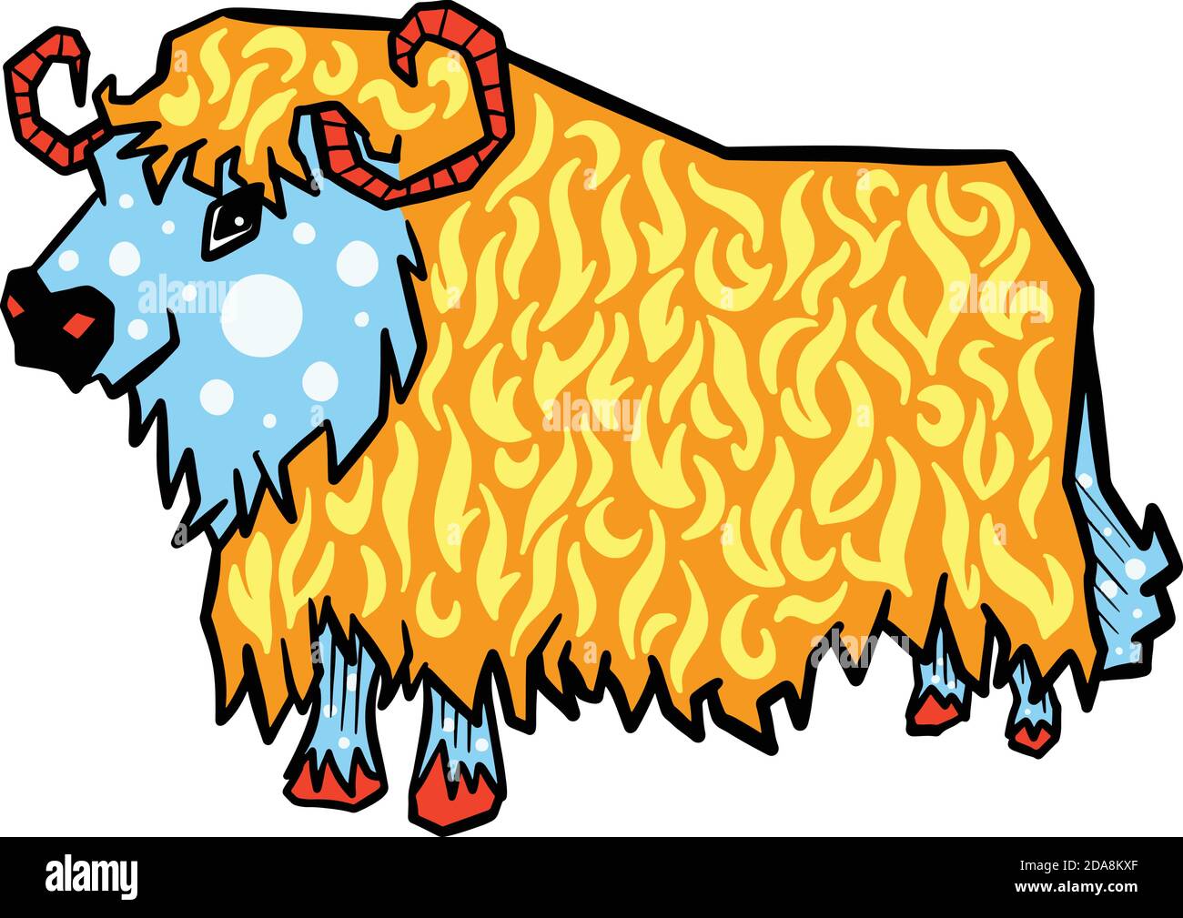 Highland cow cartoon hi-res stock photography and images - Alamy