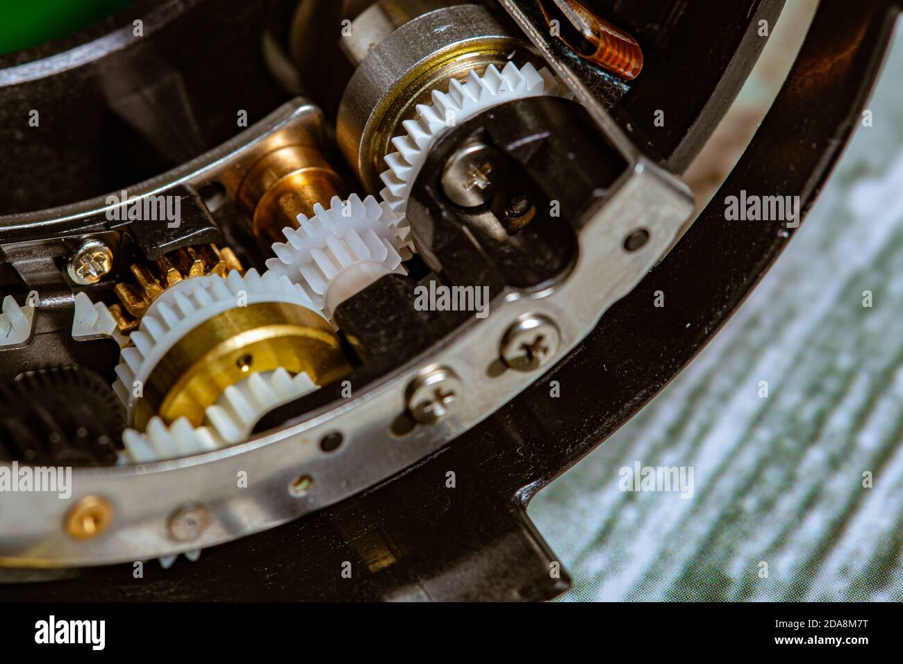 Some circle transmissions on an electronic photography lens Stock Photo ...