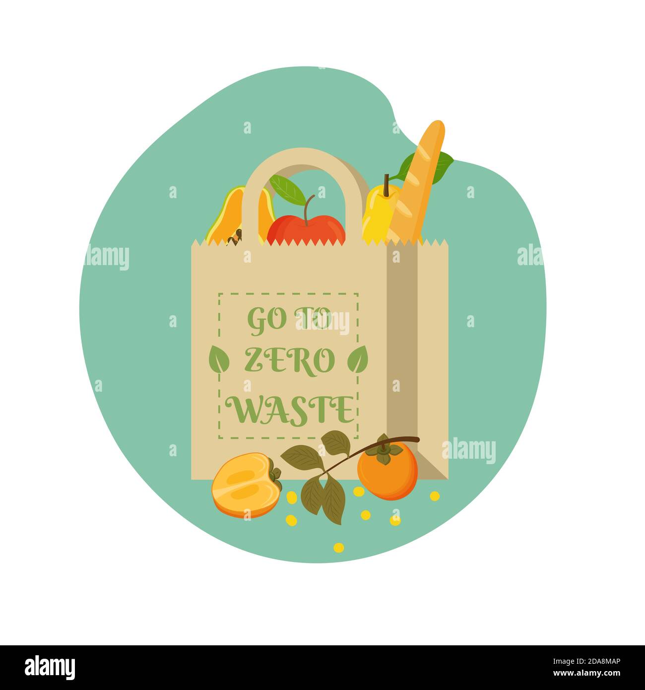 Zero waste food products Stock Vector Images - Alamy