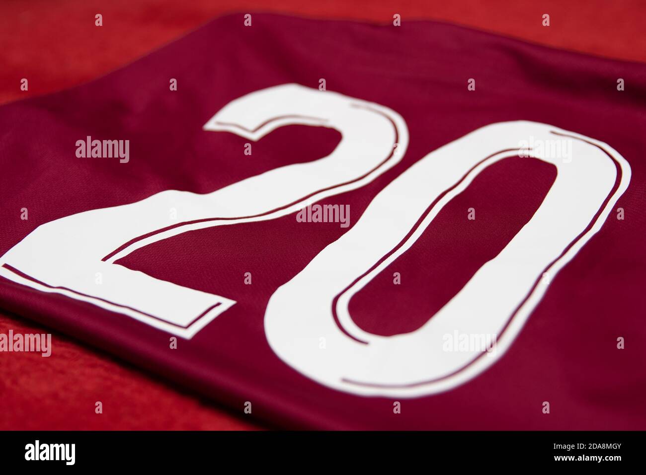 Number 20 on football shirt hi-res stock photography and images - Alamy
