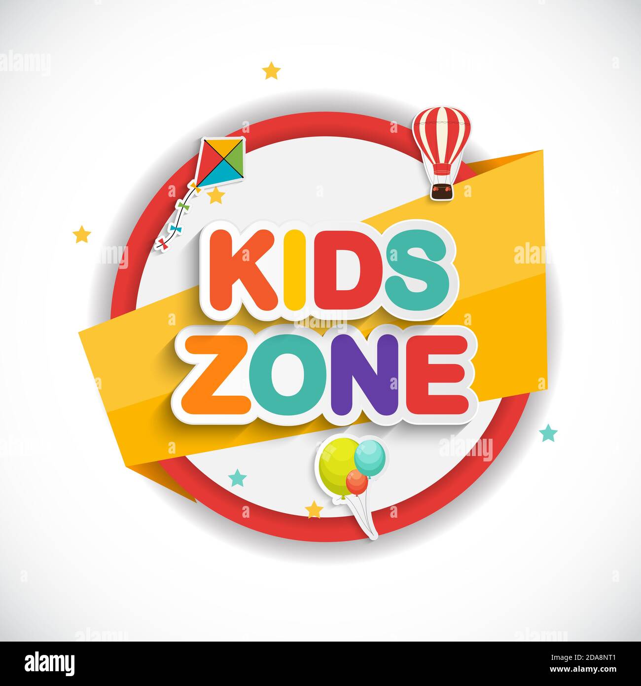 Abstract Kids Zone background. Illustration Stock Photo - Alamy