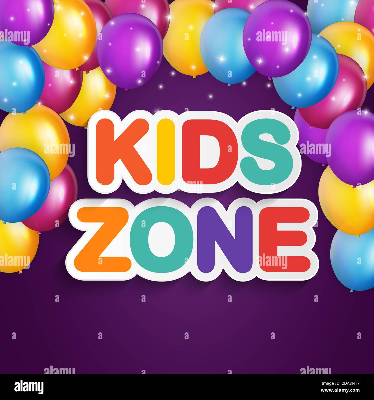 Abstract Kids Zone background. Illustration Stock Photo - Alamy