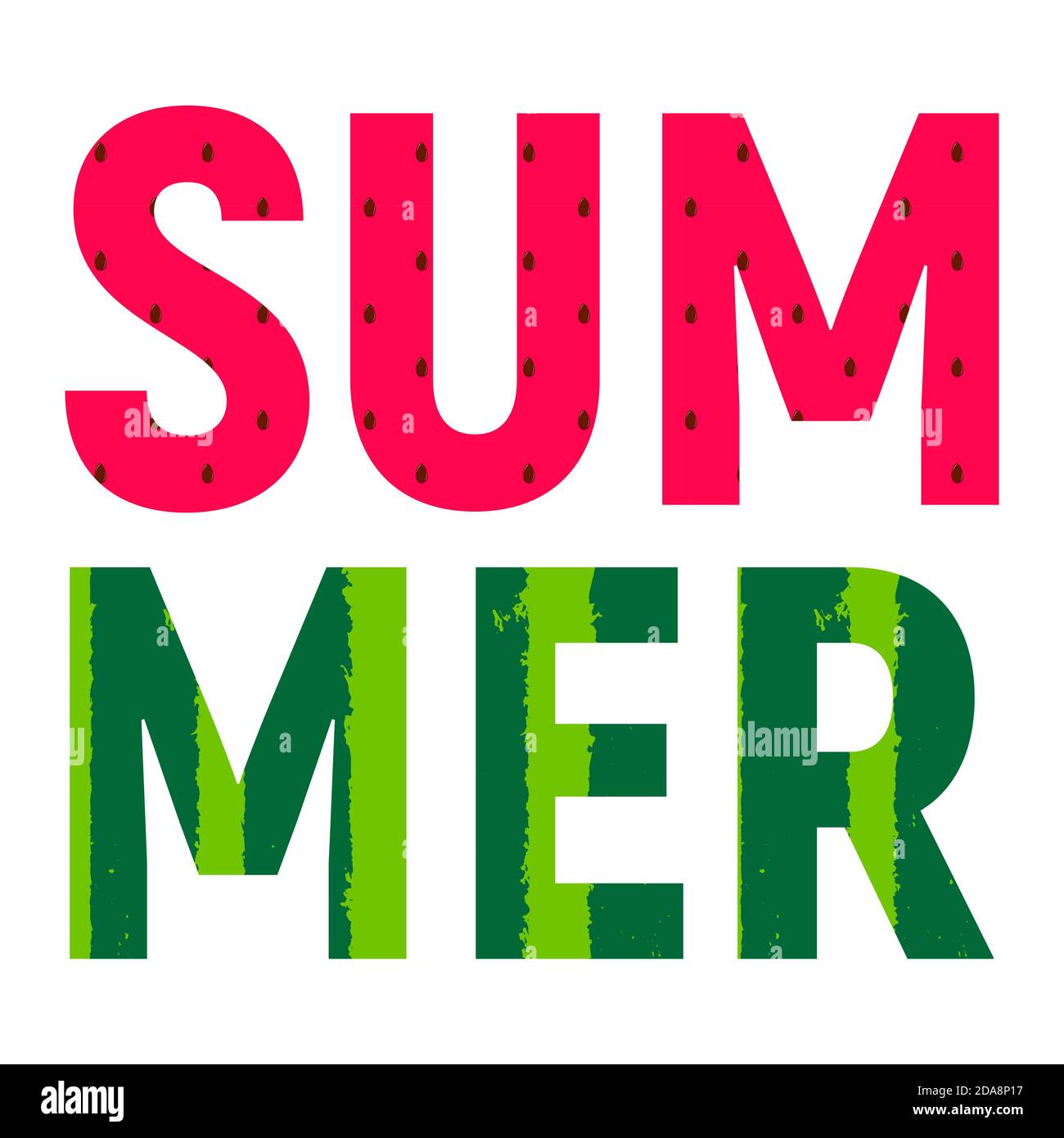 Abstract Summer Word Illustration Stock Photo - Alamy