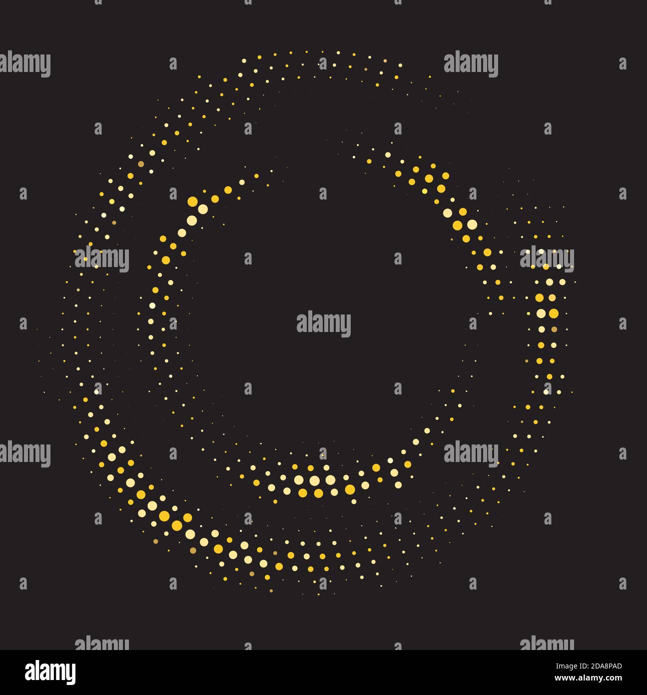 Abstract Circle Dot on dark Background. Illustration Stock Photo - Alamy