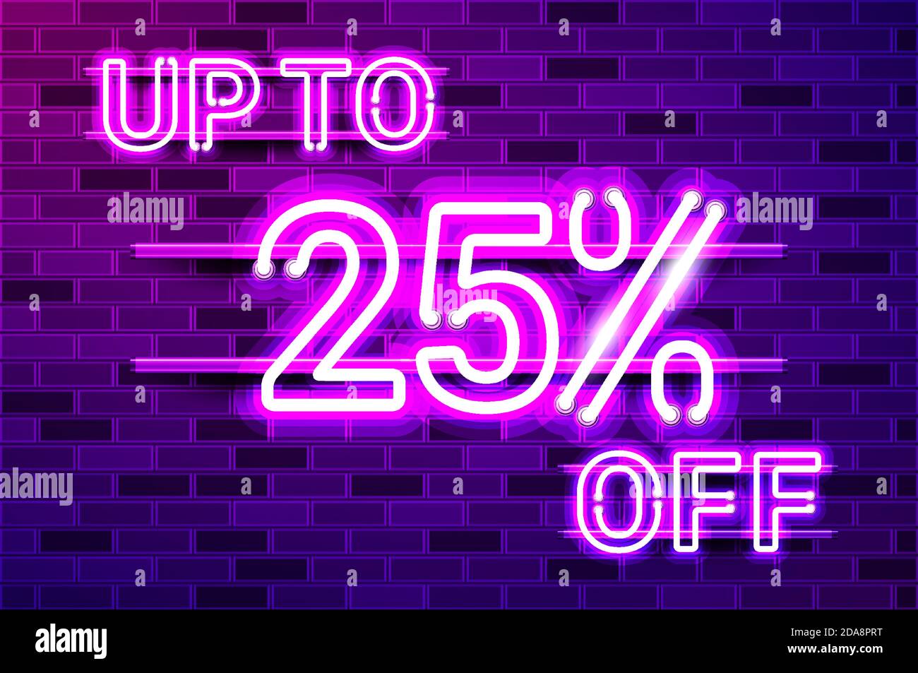25% off realistic neon Stock Vector Images - Alamy