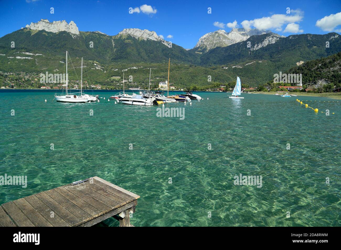 Sailing on Lake Annecy in the Summer Stock Photo - Alamy