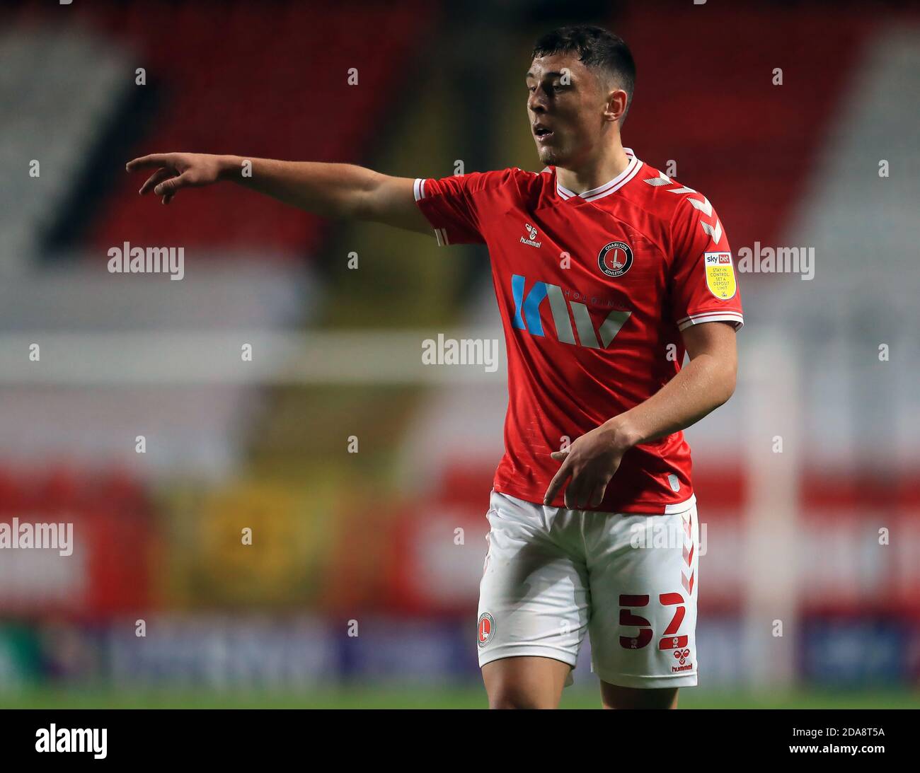 Charlton Athletic's Dylan Gavin during the Papa John's Trophy Group O ...