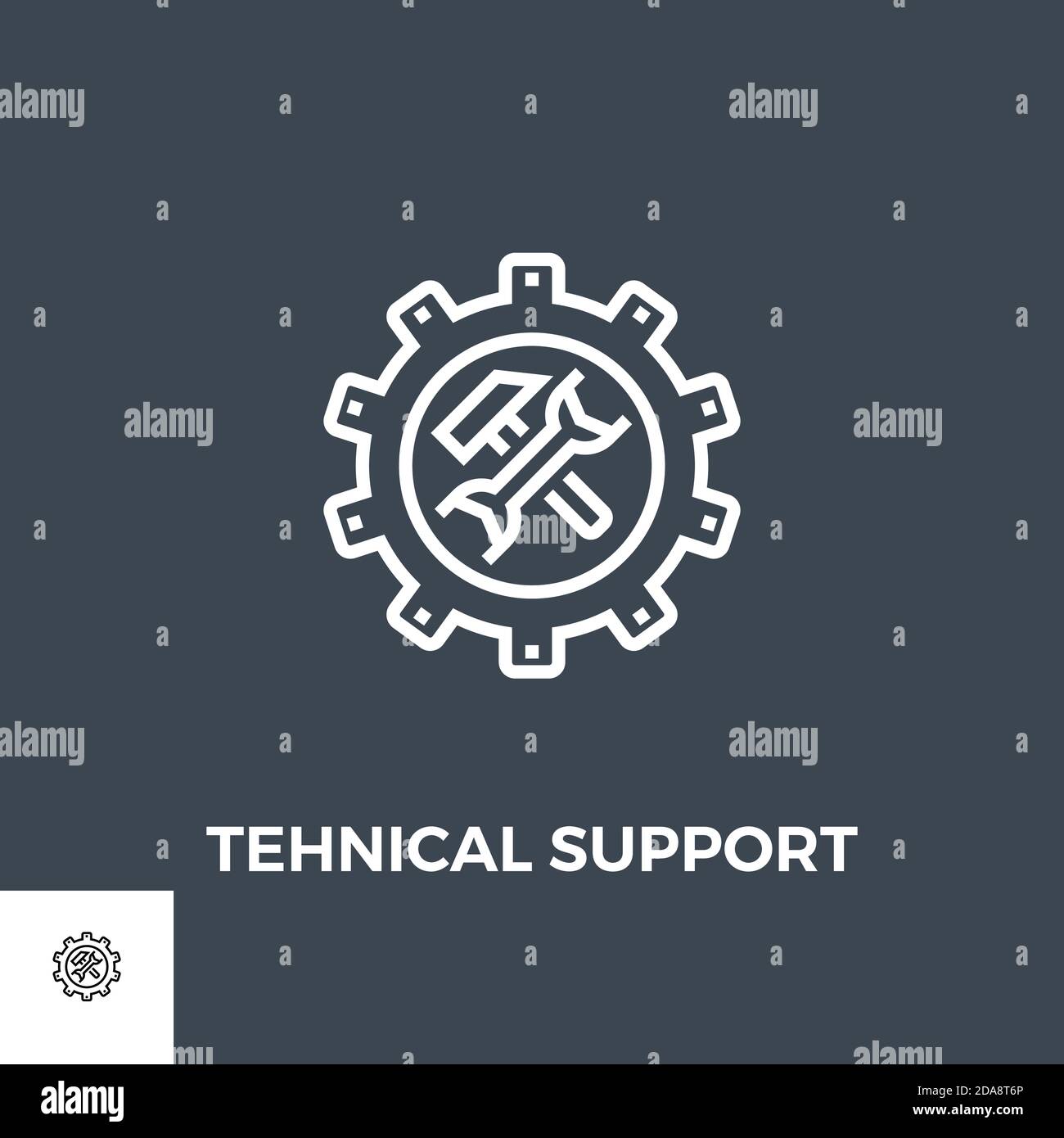 Technical support Line Icon Stock Vector Image & Art - Alamy