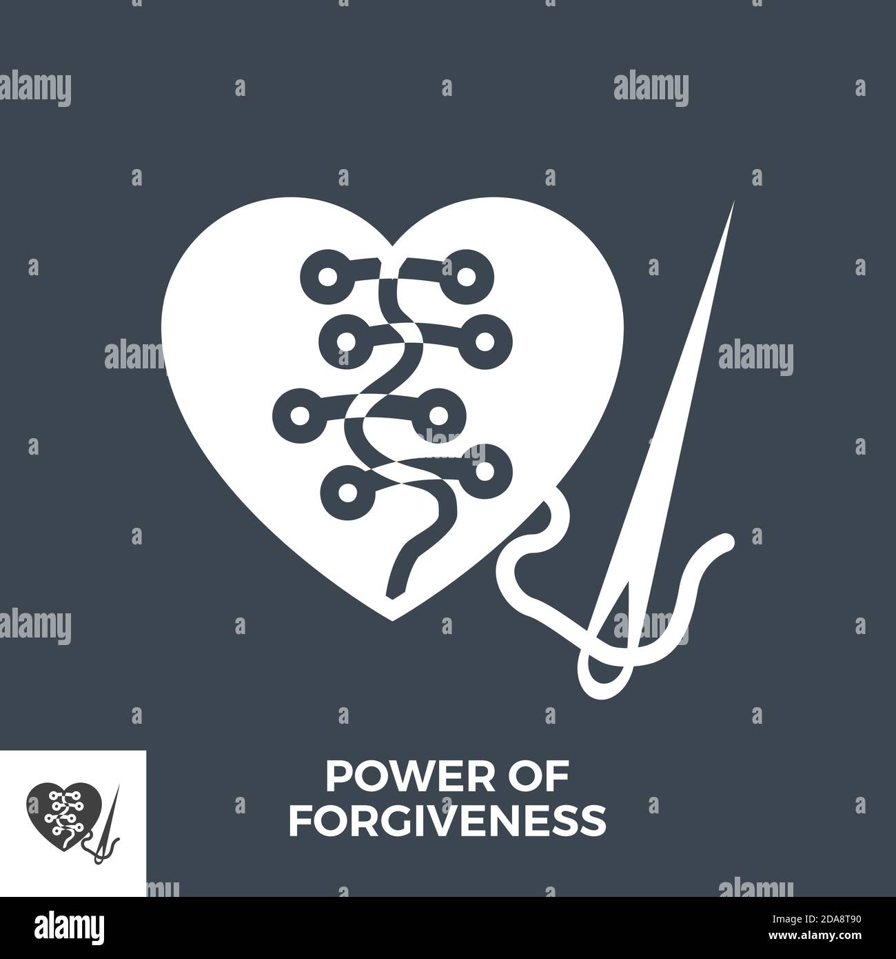 Power of Forgiveness Glyph Vector Icon Stock Vector Image & Art - Alamy