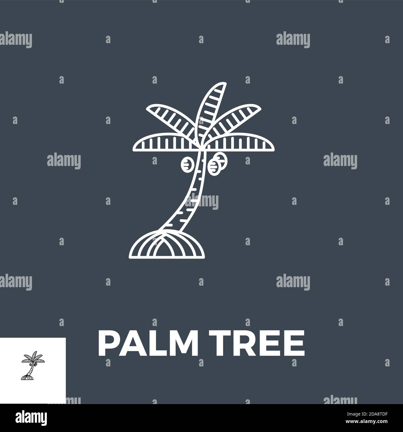 Palm beach symbol Stock Vector Images - Alamy