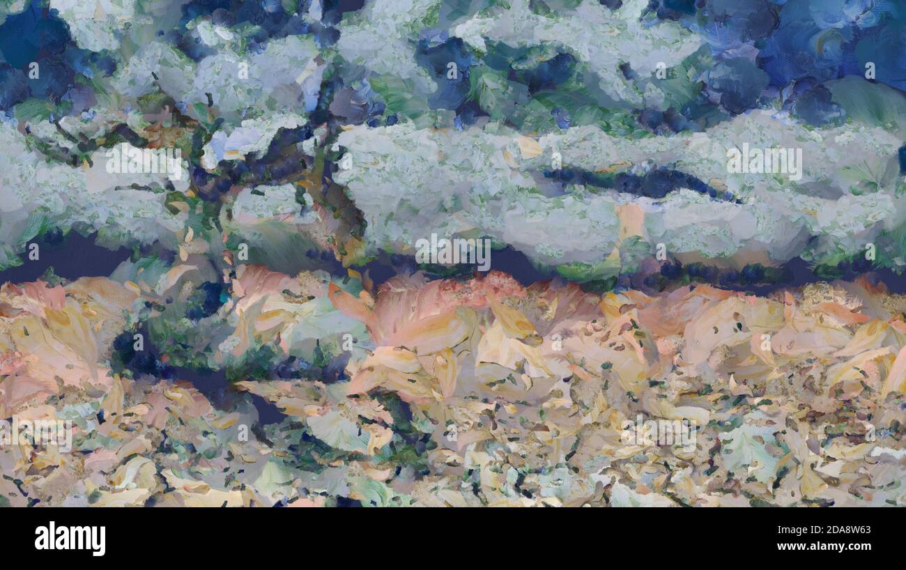 Desolate land painting hi-res stock photography and images - Alamy
