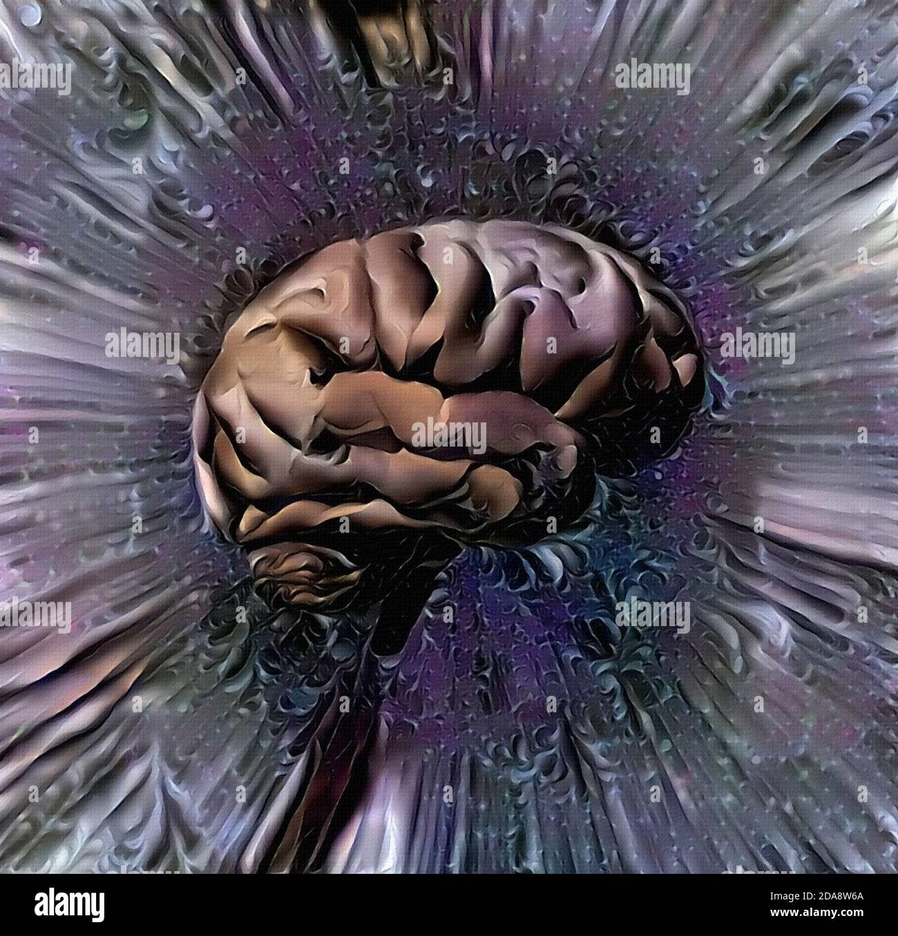 Artistic brain rendering hi-res stock photography and images - Alamy
