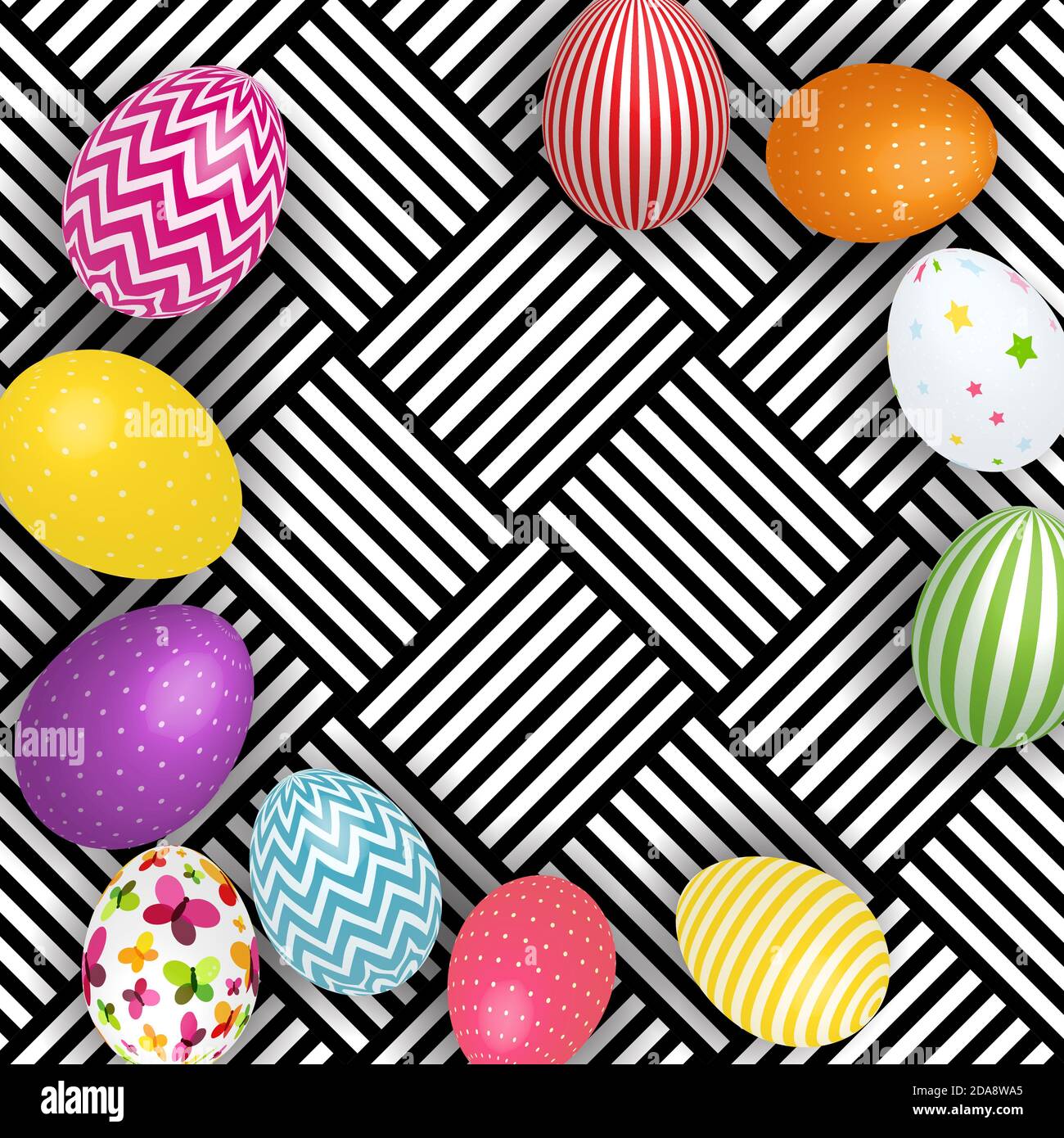 Abstract Easter Template Background Illustration Stock Photo - Alamy