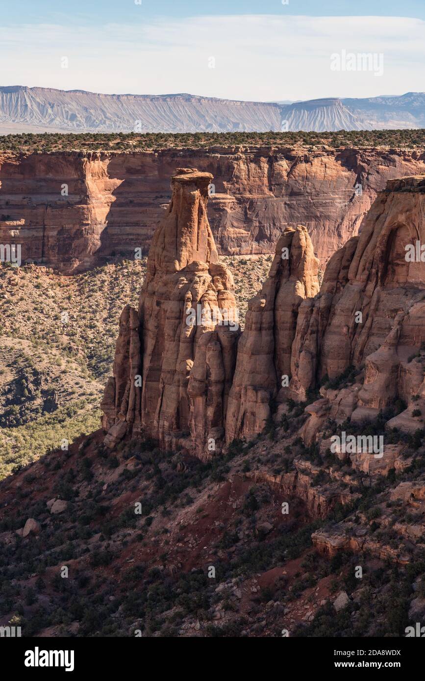 A Wingate sandstone formation called the Kissing Couple in Monument ...