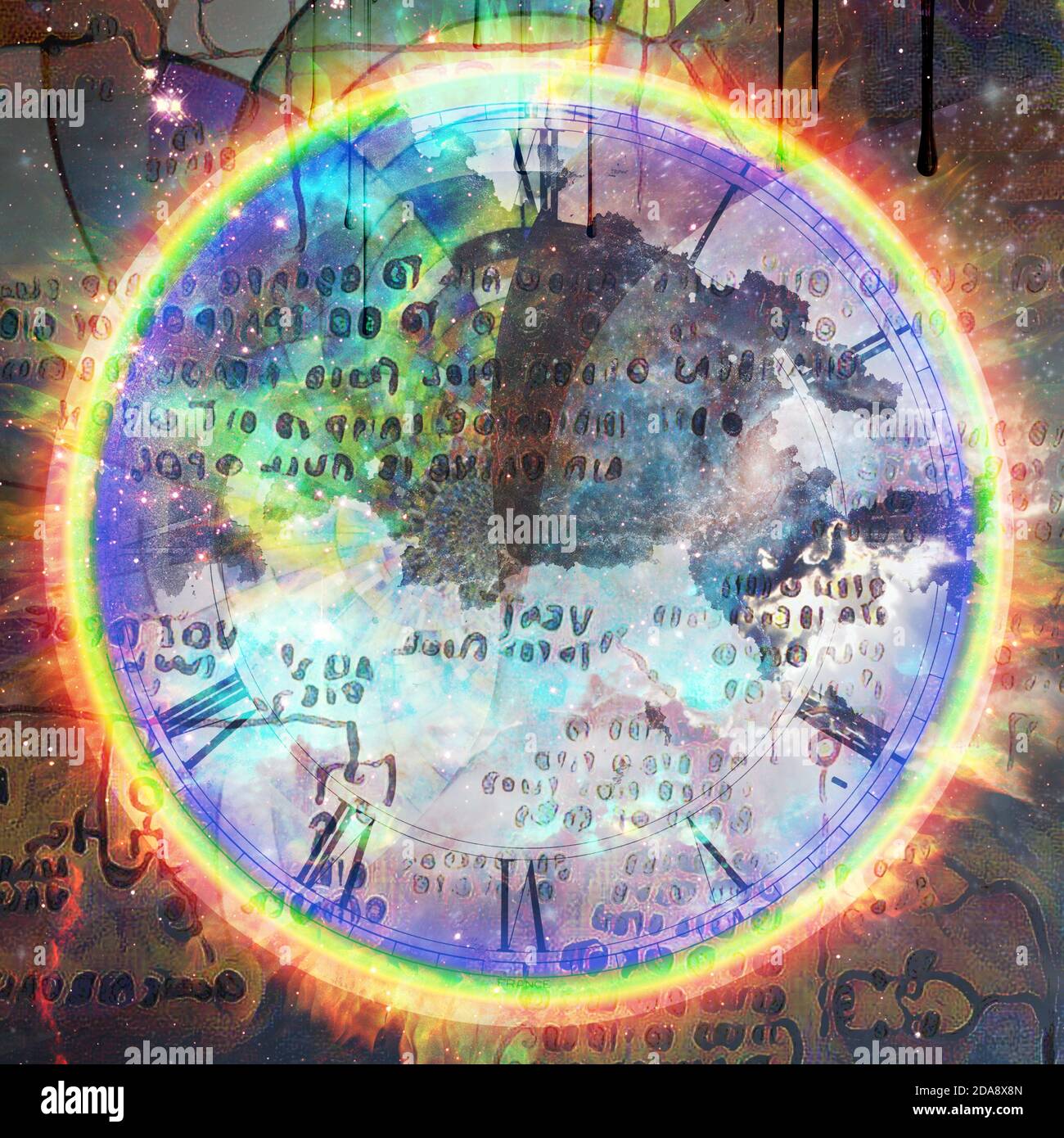 Clock face abstract. 3D rendering Stock Photo - Alamy