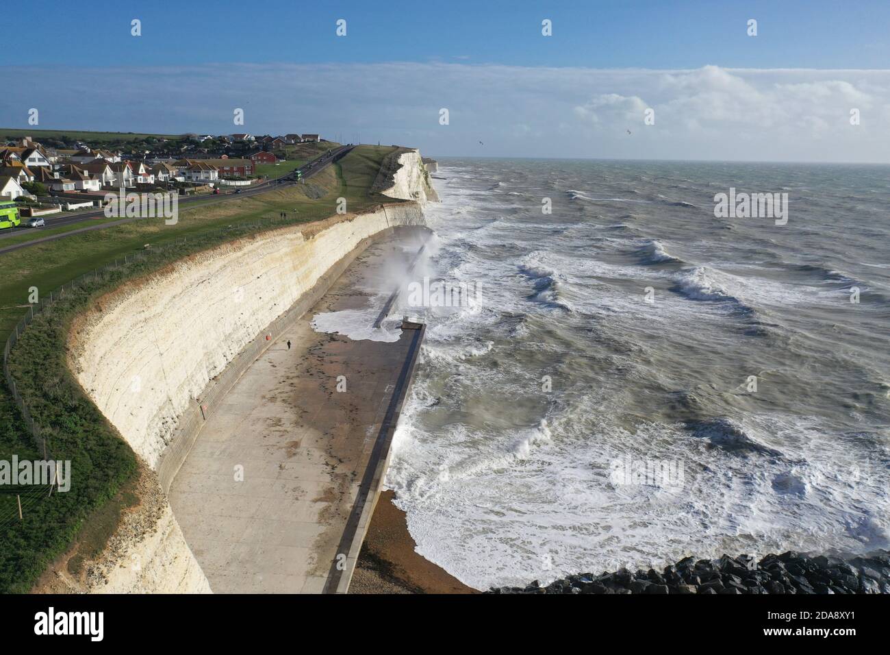 Aerial view of Saltdean seafront, east sussex coast Stock Photo - Alamy