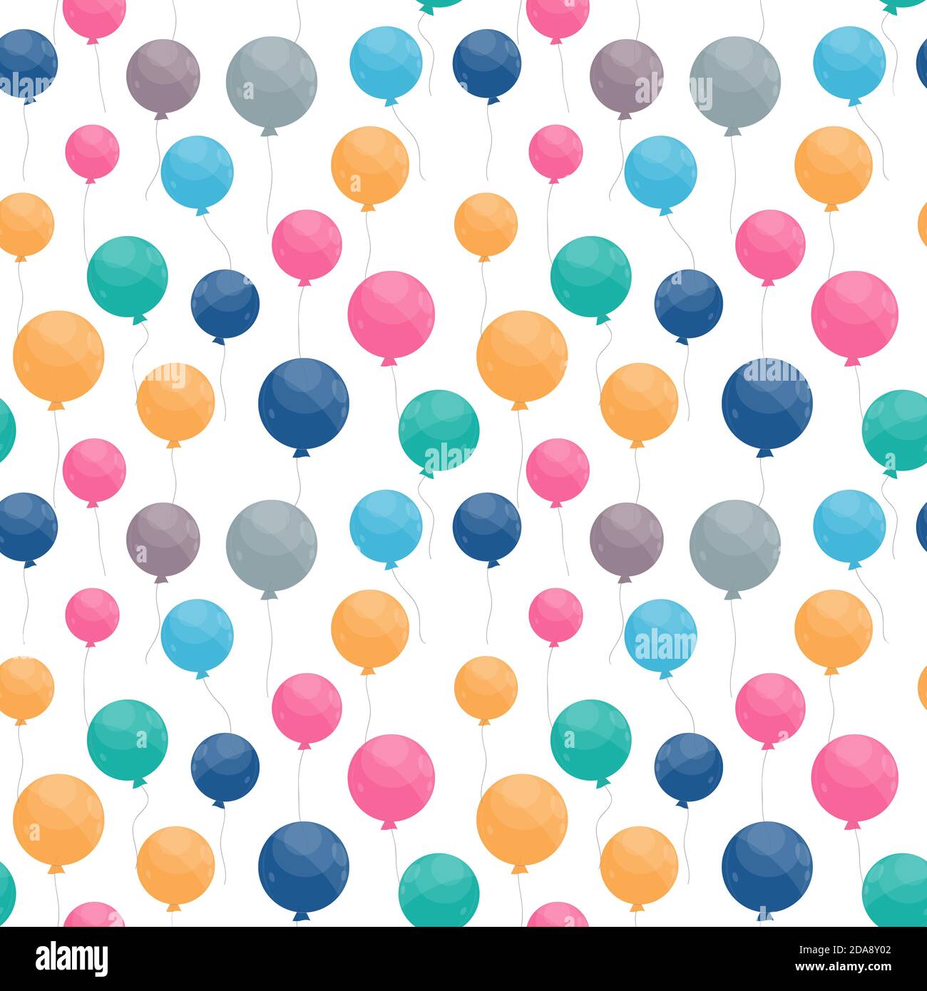 Balloon Seamless Pattern Background. Illustration Stock Photo - Alamy