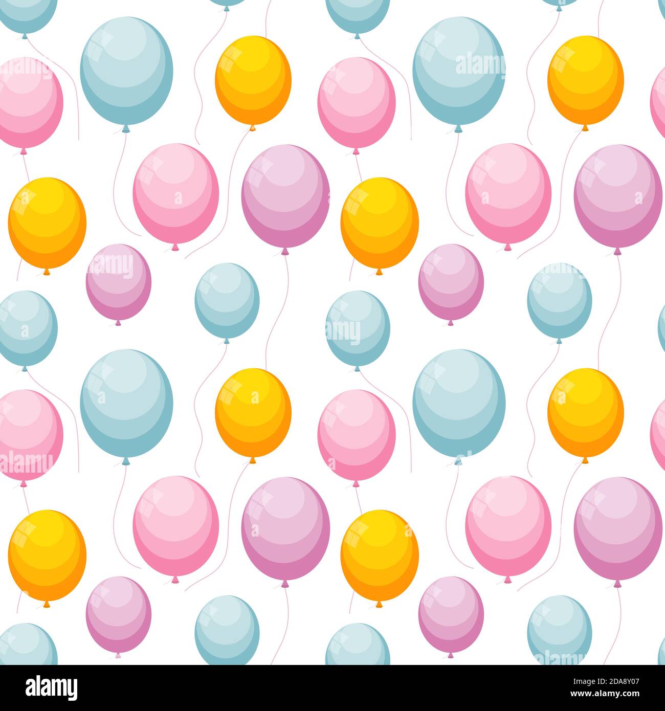 Balloon Seamless Pattern Background. Illustration Stock Photo - Alamy