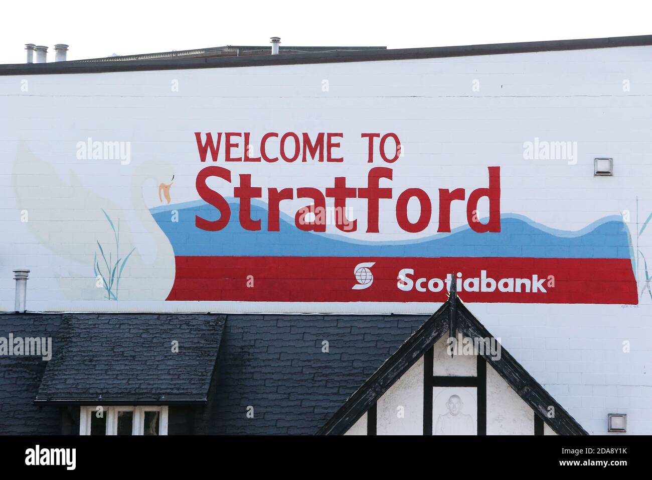 Welcome to Stratford Sign painted on a Building. Stratford Ontario ...