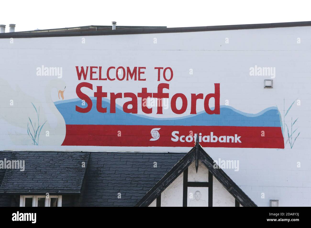 Welcome to Stratford Sign painted on a Building. Stratford Ontario ...