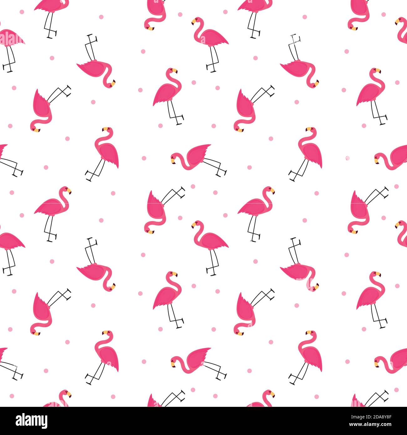 Abstract Flamingo Seamless Pattern Background. Illustration Stock Photo ...
