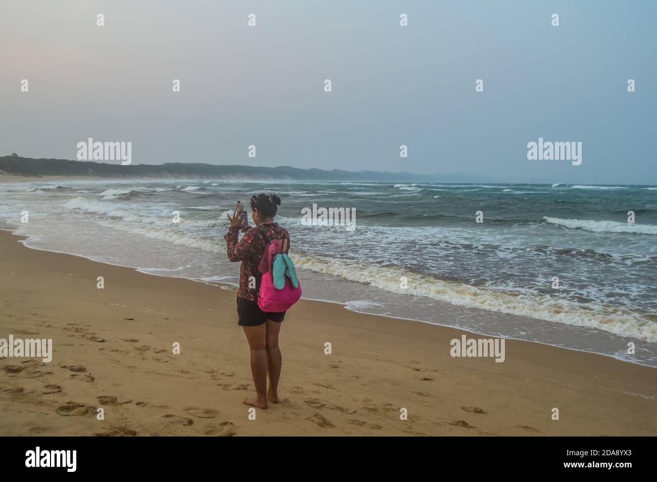 Sodwana bay pristine beach near a lagoon and Isimangaliso wetlands ...