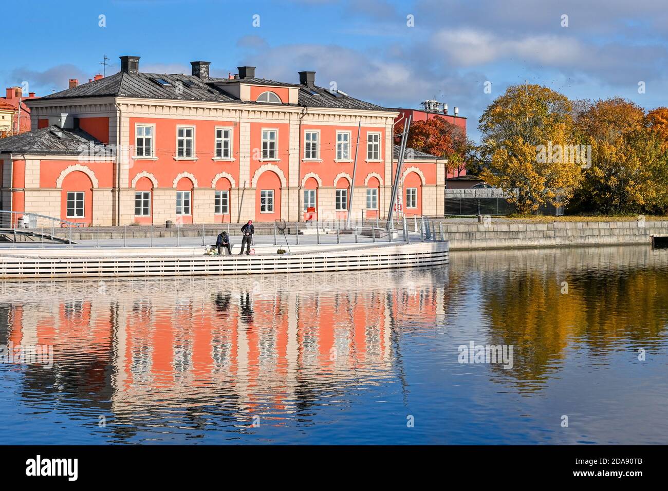 The Old Customs house at Norrköping waterfront Saltängen along Motala ...