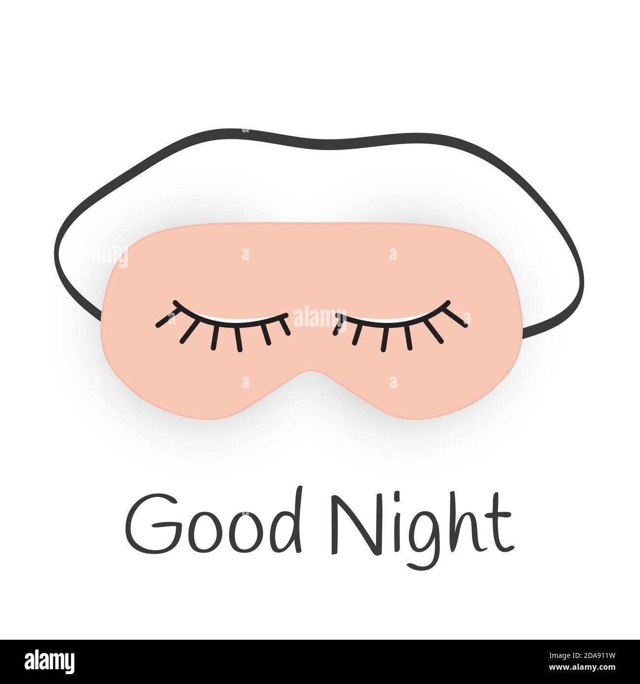 Cartoon sleeping mask Cut Out Stock Images & Pictures - Alamy