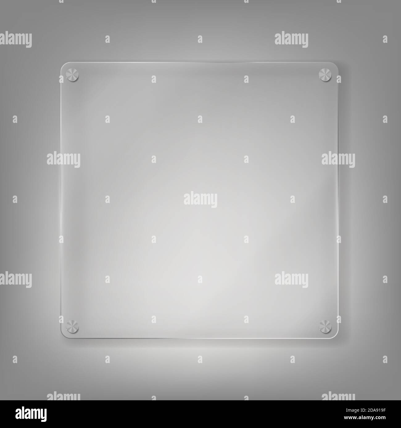 Realistic Glass Frame Background. Illustration Stock Photo - Alamy
