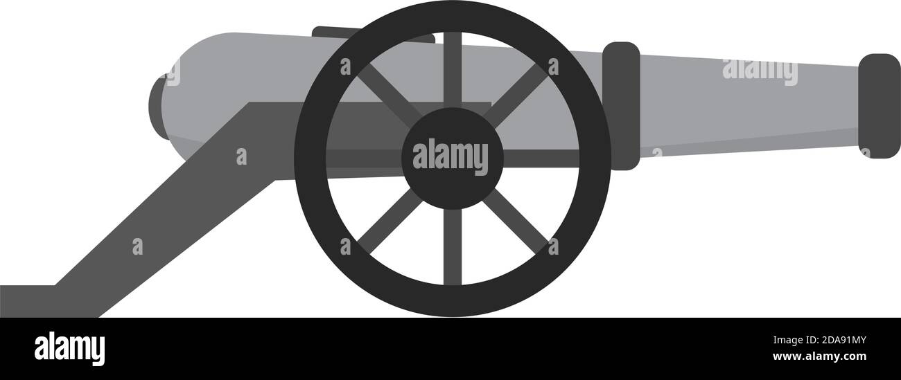 Isolated canyon machine gun war icon- Vector Stock Vector Image & Art ...