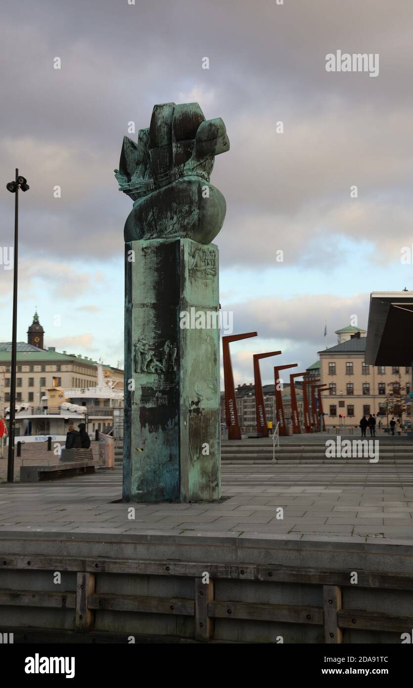 Swedish Delaware Monument at Stenpiren Travel Centre in Gothenburg ...
